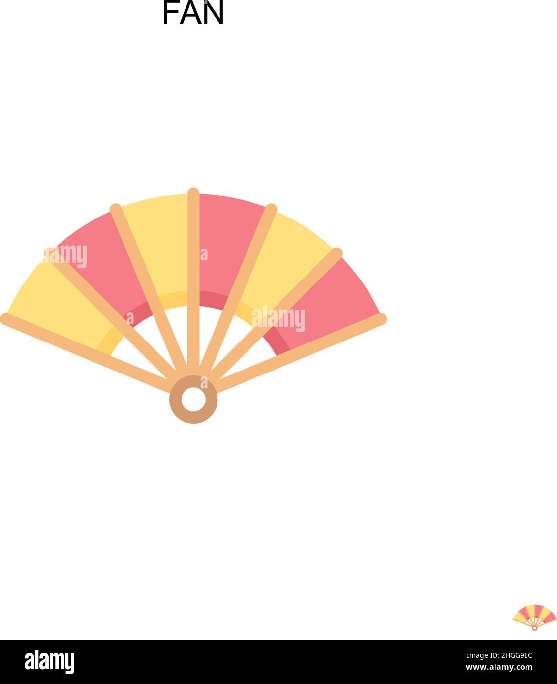 Fan Simple vector icon.Perfect color modern pictogram on editable ...