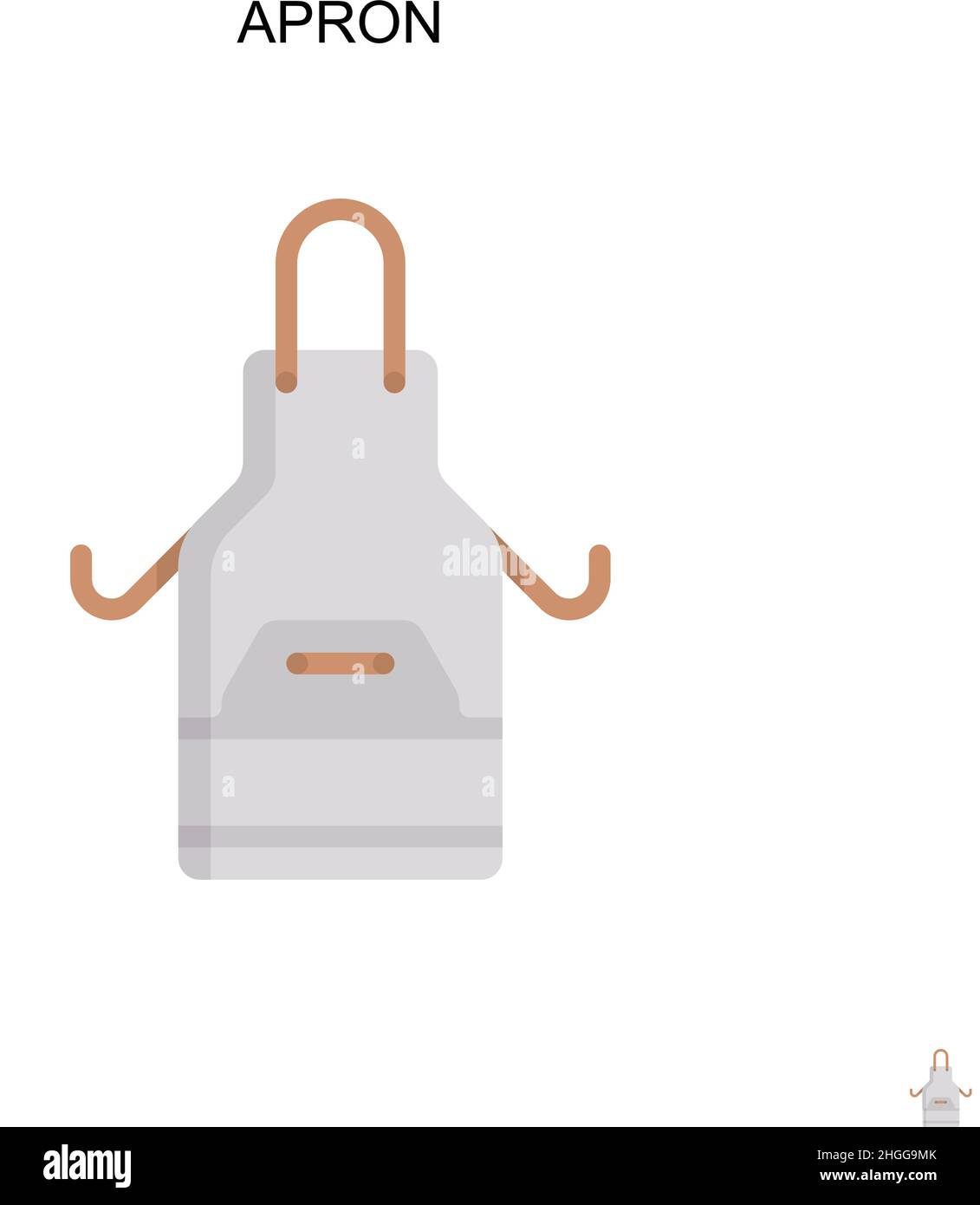 Apron Simple vector icon.Perfect color modern pictogram on editable ...