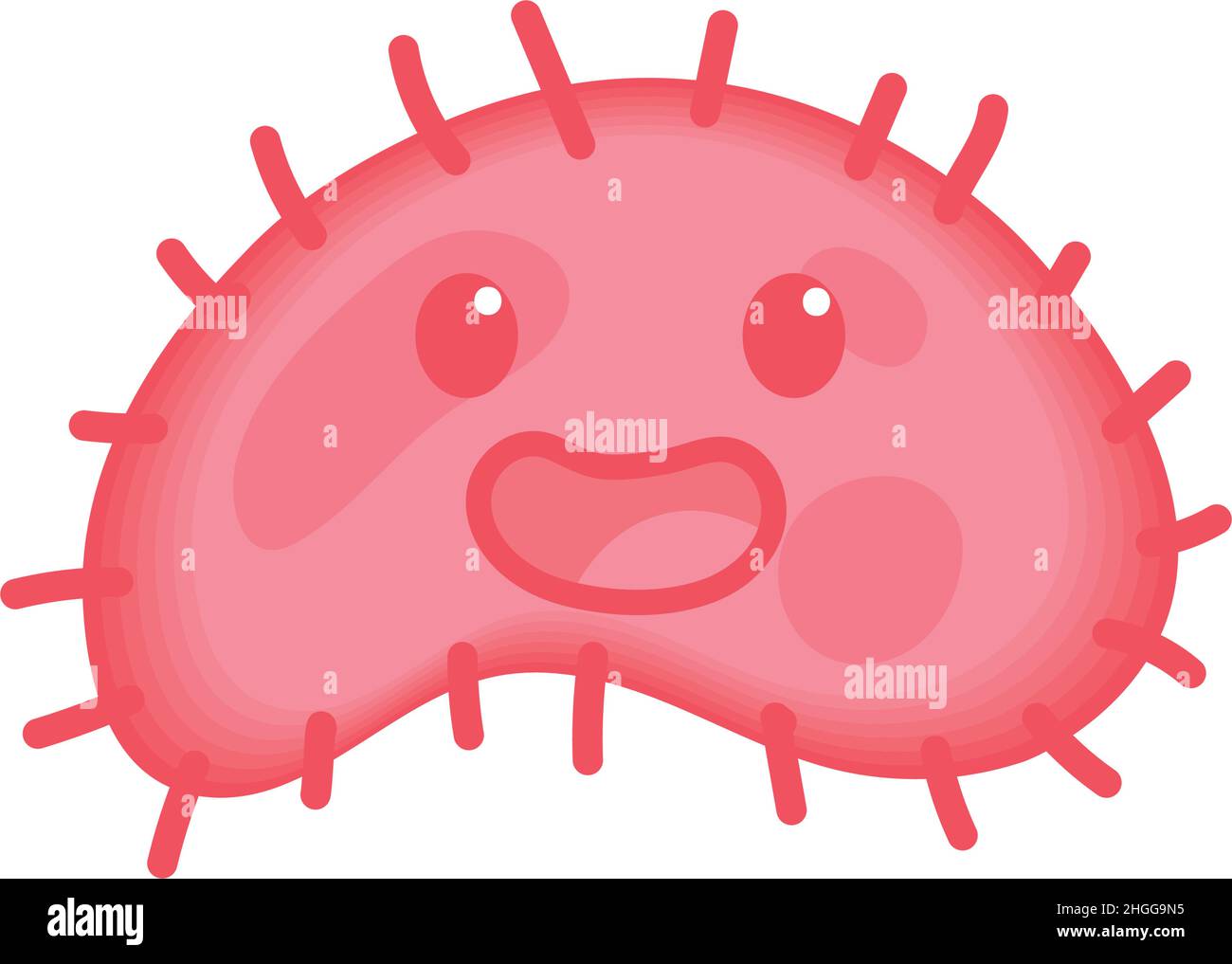 bacteria microscopic cute Stock Vector Image & Art - Alamy