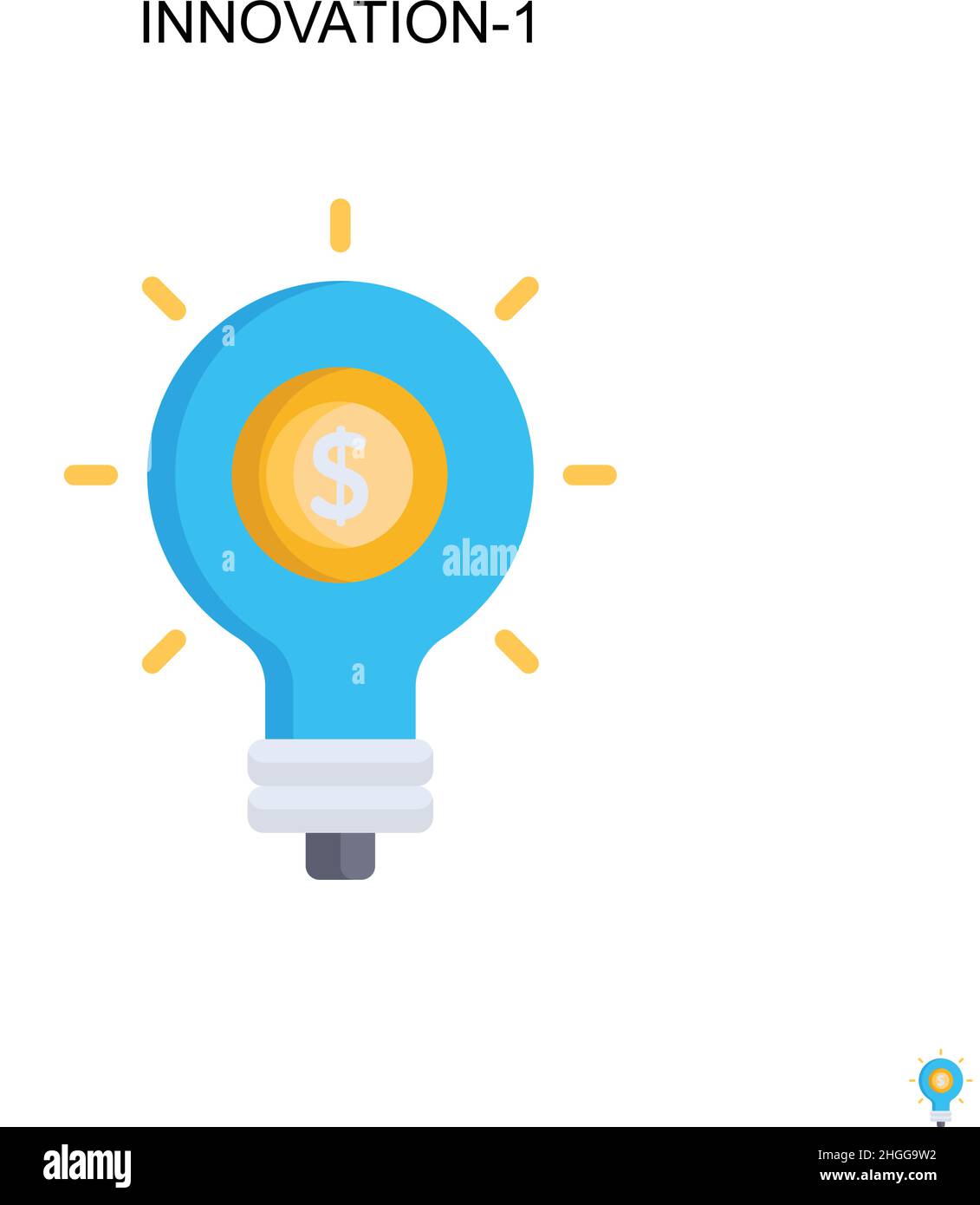 Innovation-1 Simple vector icon.Perfect color modern pictogram on ...