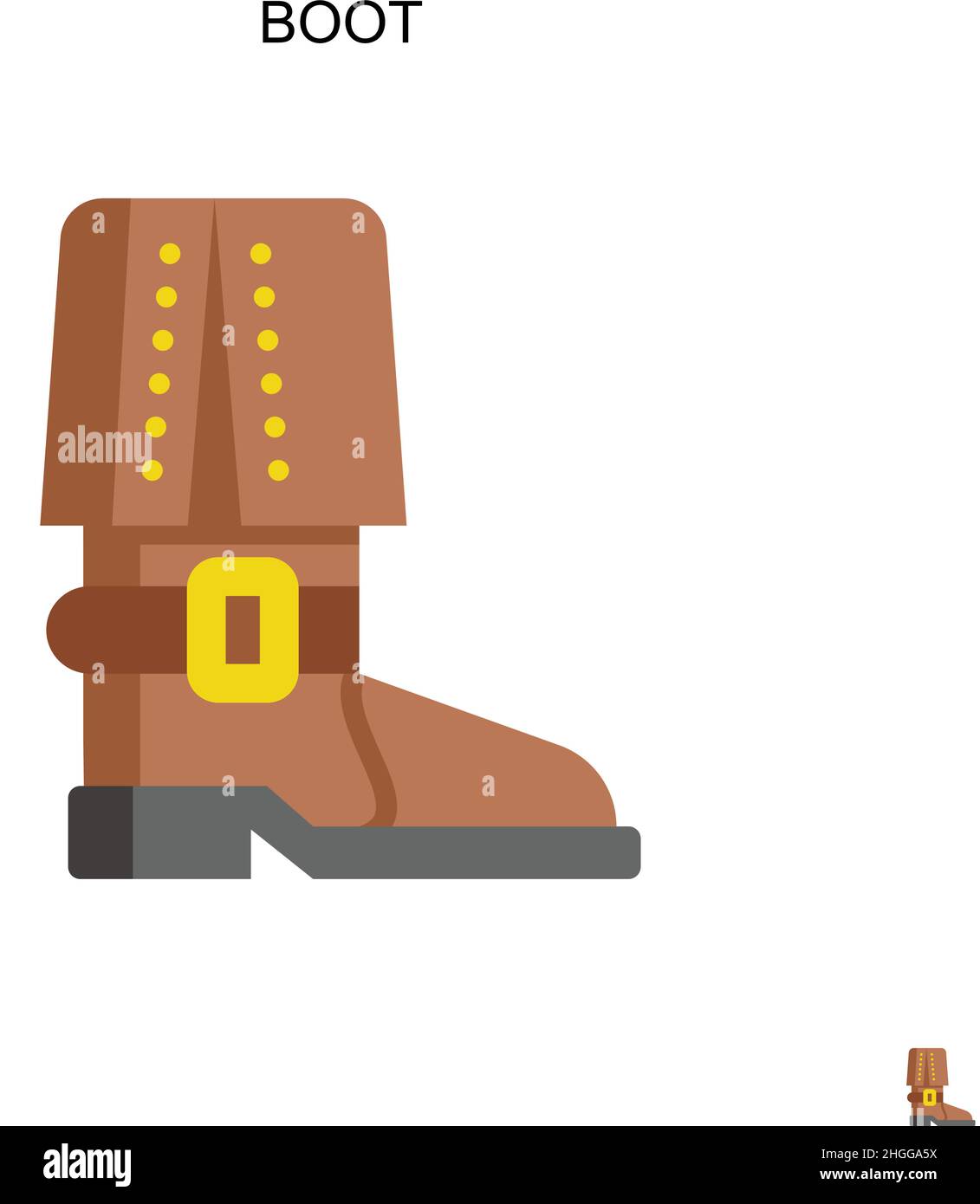 Boot Simple vector icon.Perfect color modern pictogram on editable ...