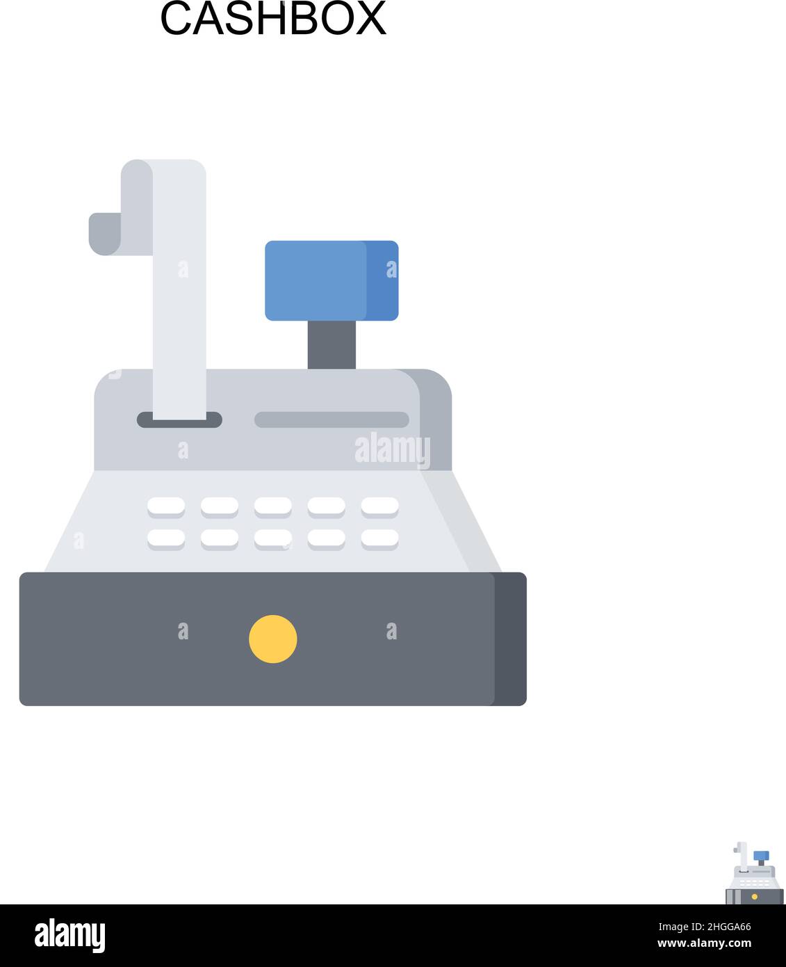 Cashbox Simple vector icon.Perfect color modern pictogram on editable ...