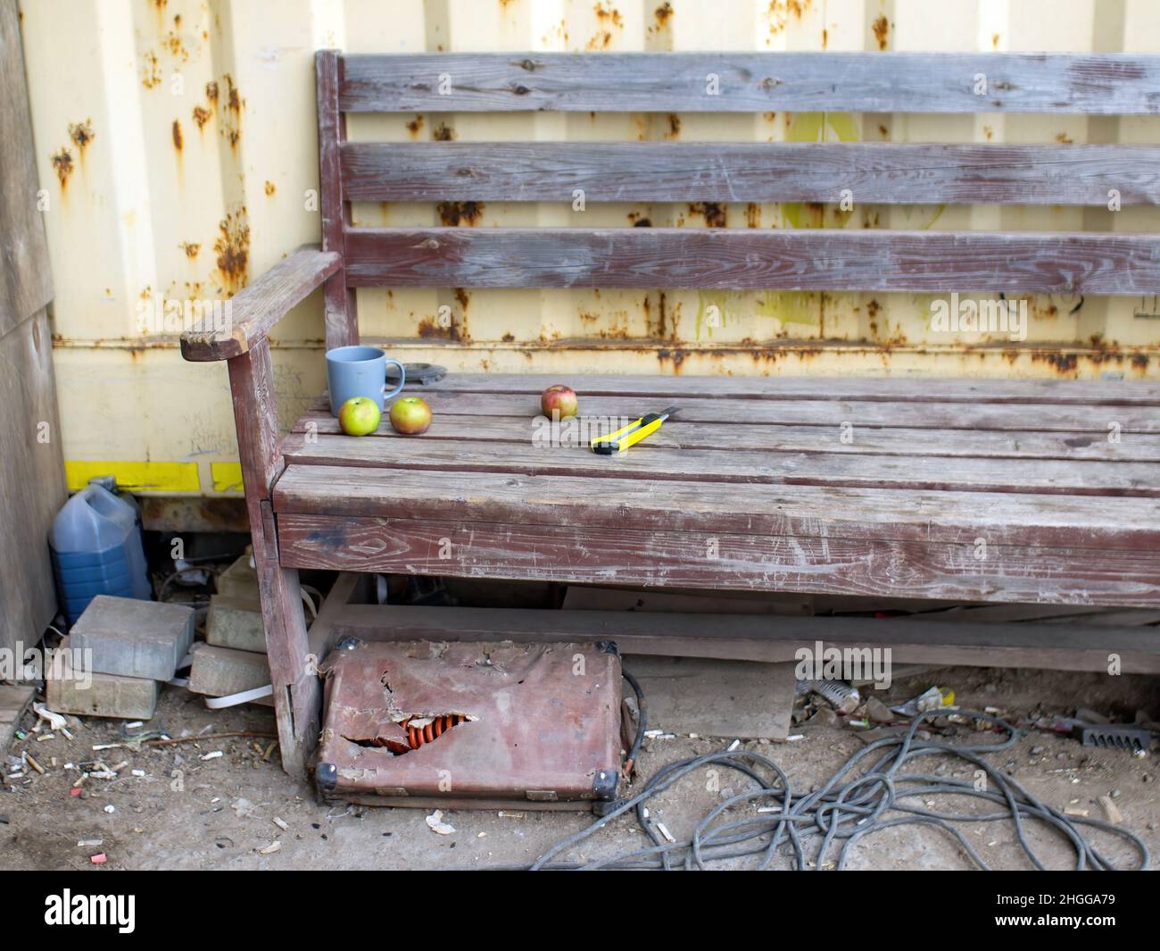 resting place in a rural car service, in summer Stock Photo - Alamy