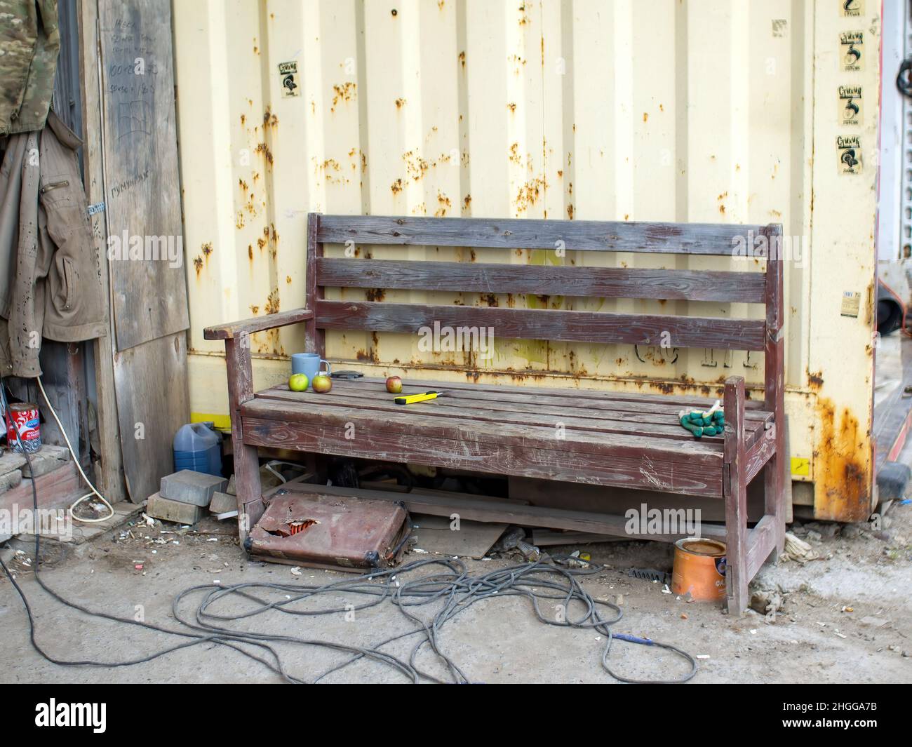 resting place in a rural car service, in summer Stock Photo - Alamy