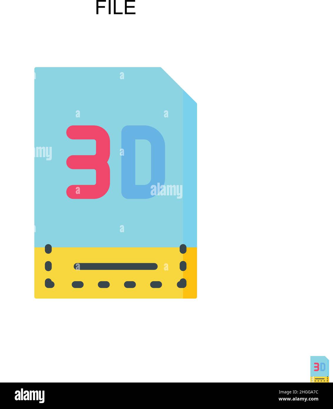 File Simple vector icon.Perfect color modern pictogram on editable ...