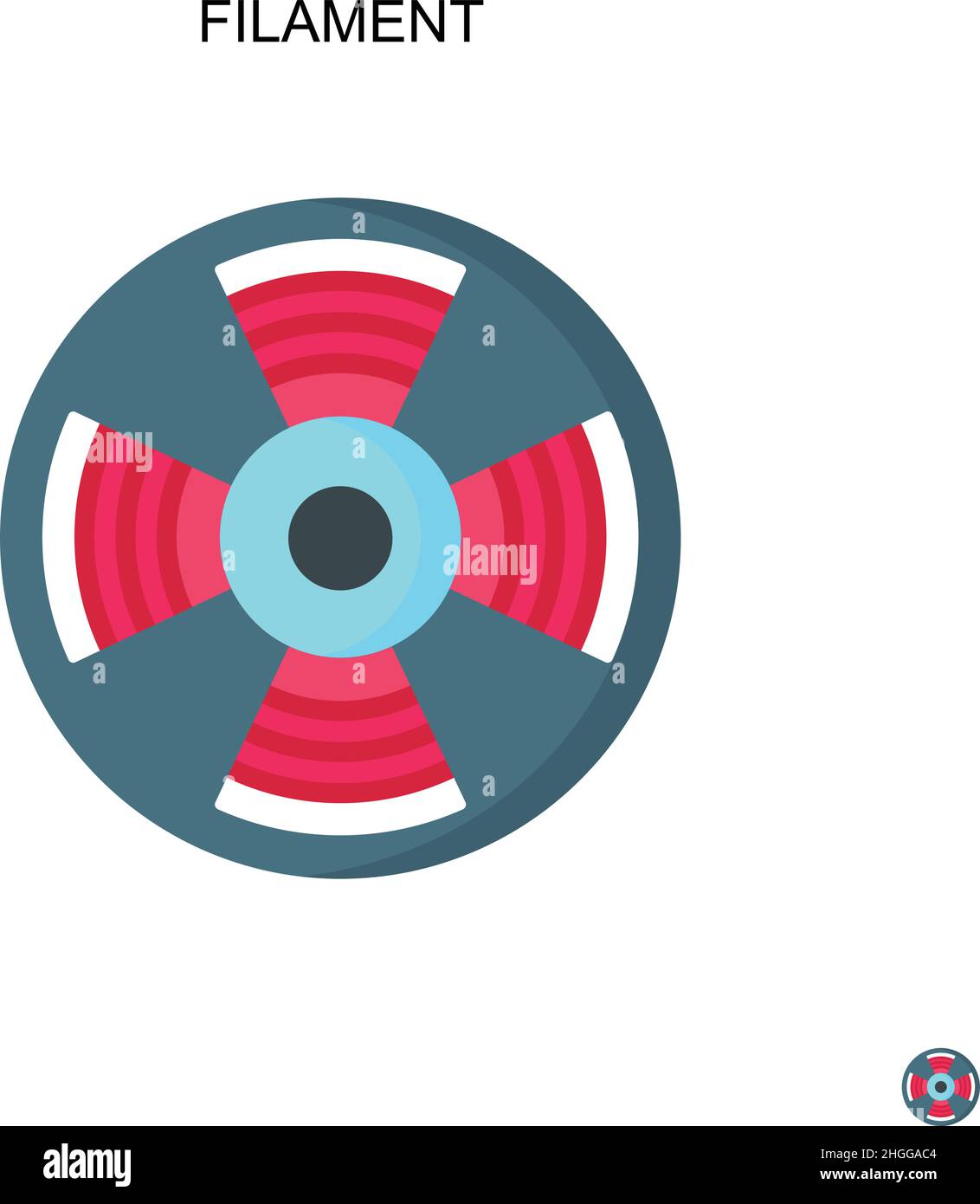 Filament Simple vector icon.Perfect color modern pictogram on editable ...