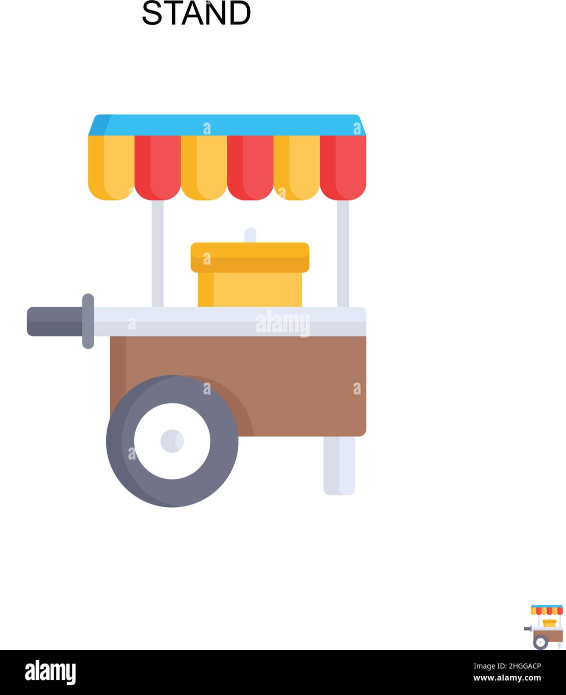 Stand Simple vector icon.Perfect color modern pictogram on editable ...