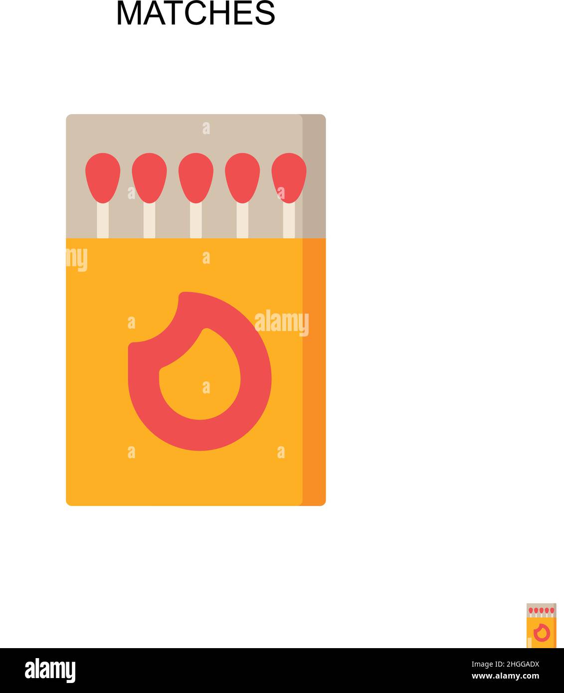 Matches Simple vector icon.Perfect color modern pictogram on editable ...