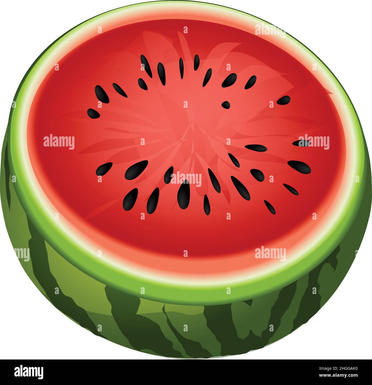 Fresh watermelon icon cartoon vector. Water food. Summer slice Stock ...