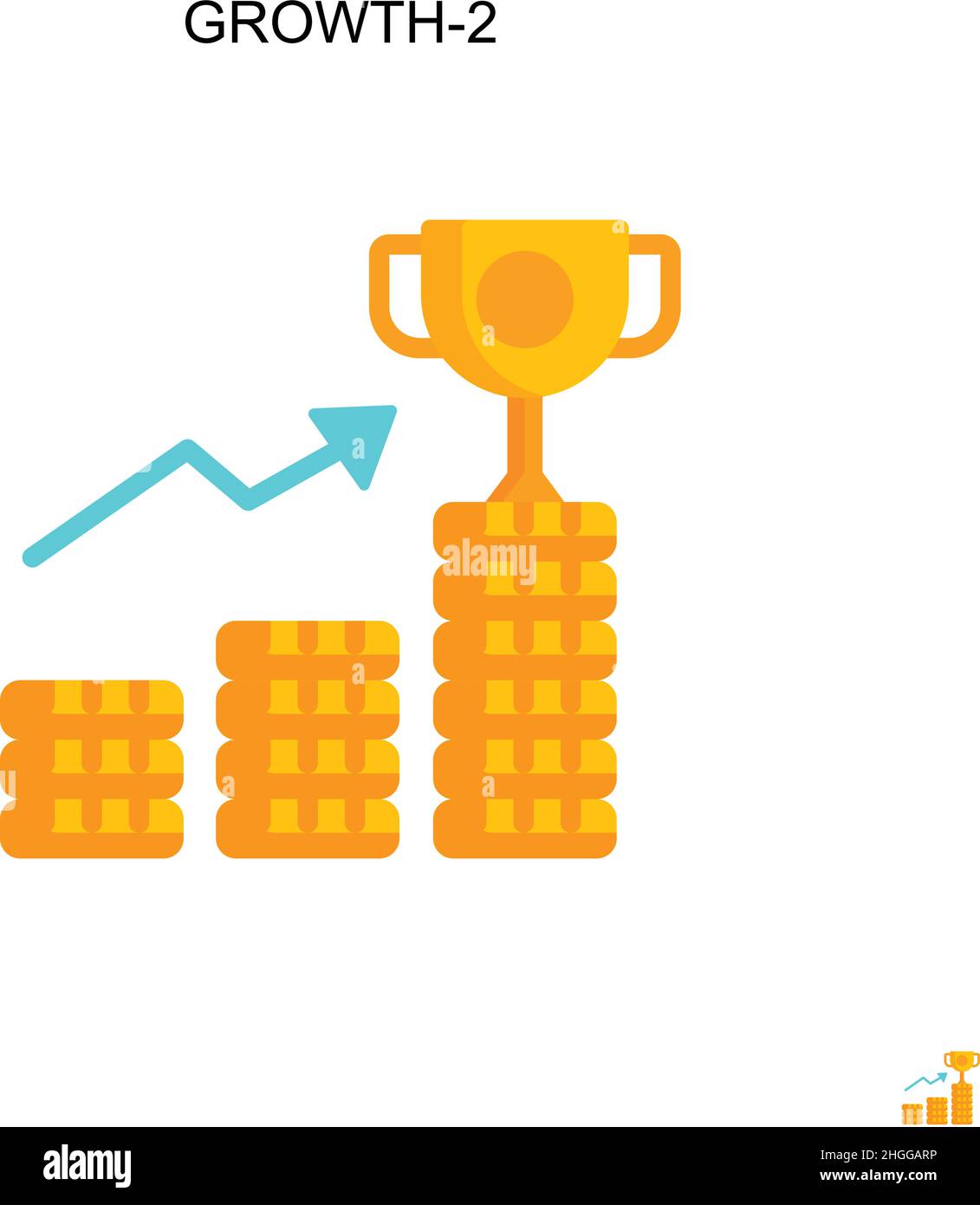 Growth-2 Simple vector icon.Perfect color modern pictogram on editable ...