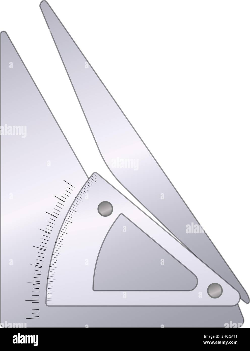 Architect tool icon cartoon vector. Technical ruler. Geometry school ...