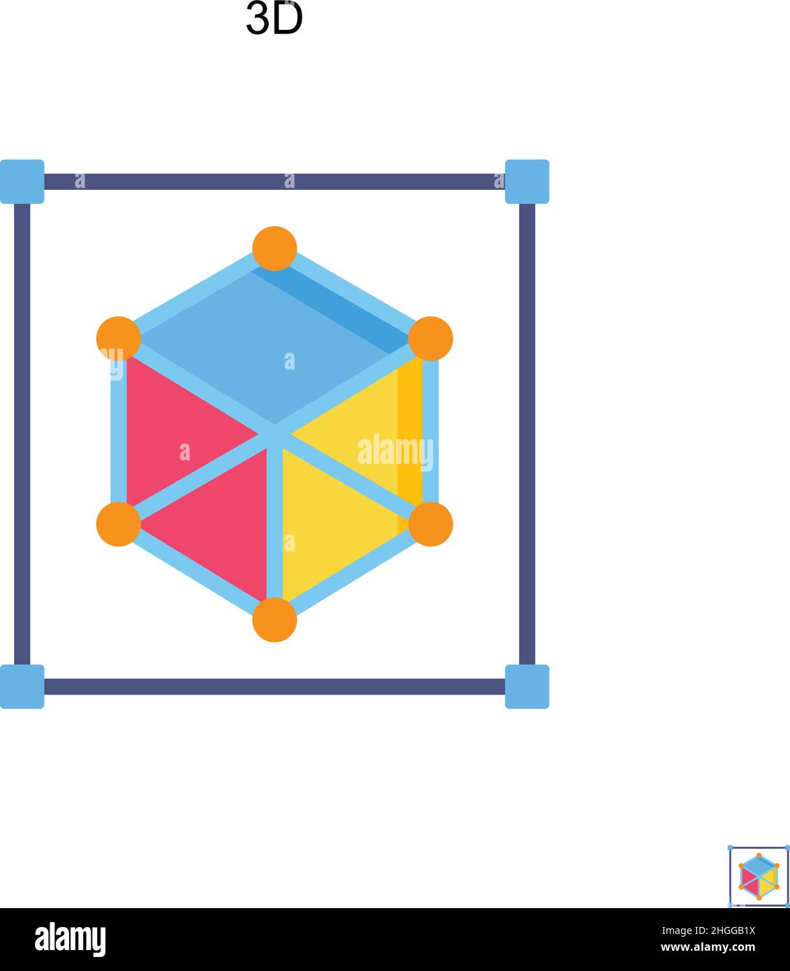 3d Simple vector icon.Perfect color modern pictogram on editable stroke ...