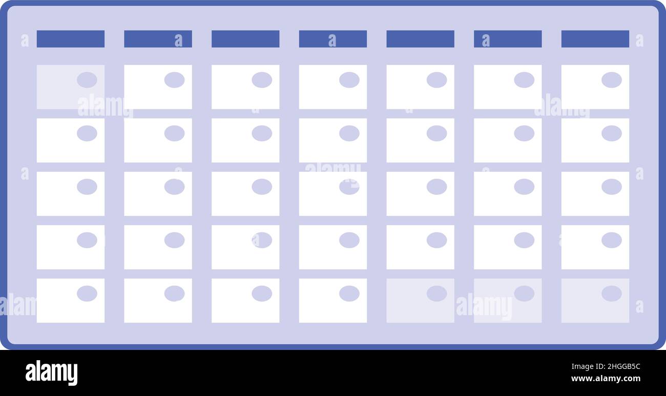 Work calendar icon cartoon vector. Monthly schedule. Business planner ...