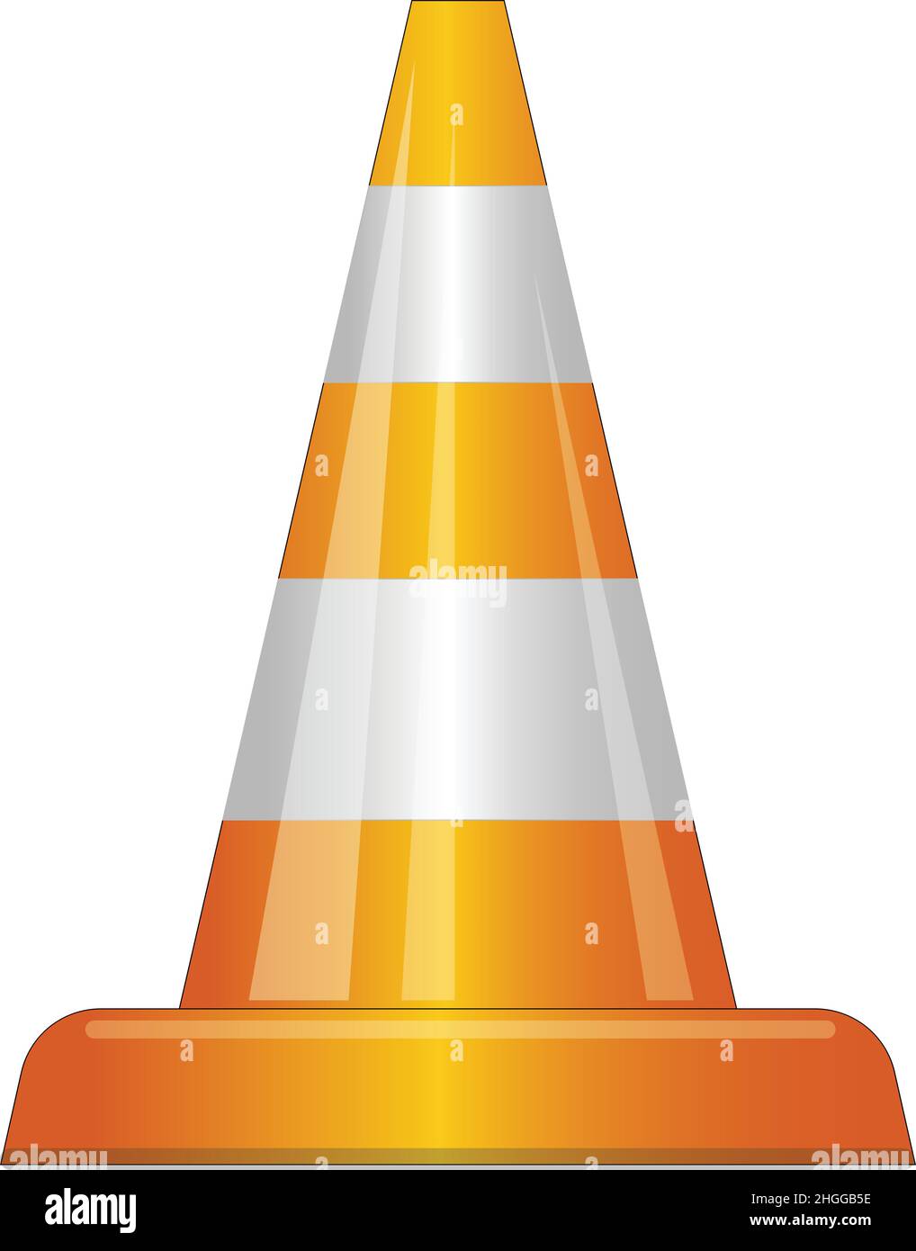 Road cone icon cartoon vector. Safety traffic. Security warning Stock ...