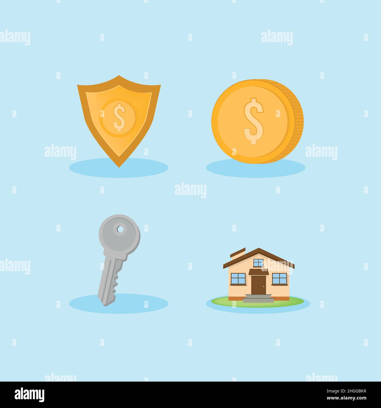 insurance house concept Stock Vector Image & Art - Alamy