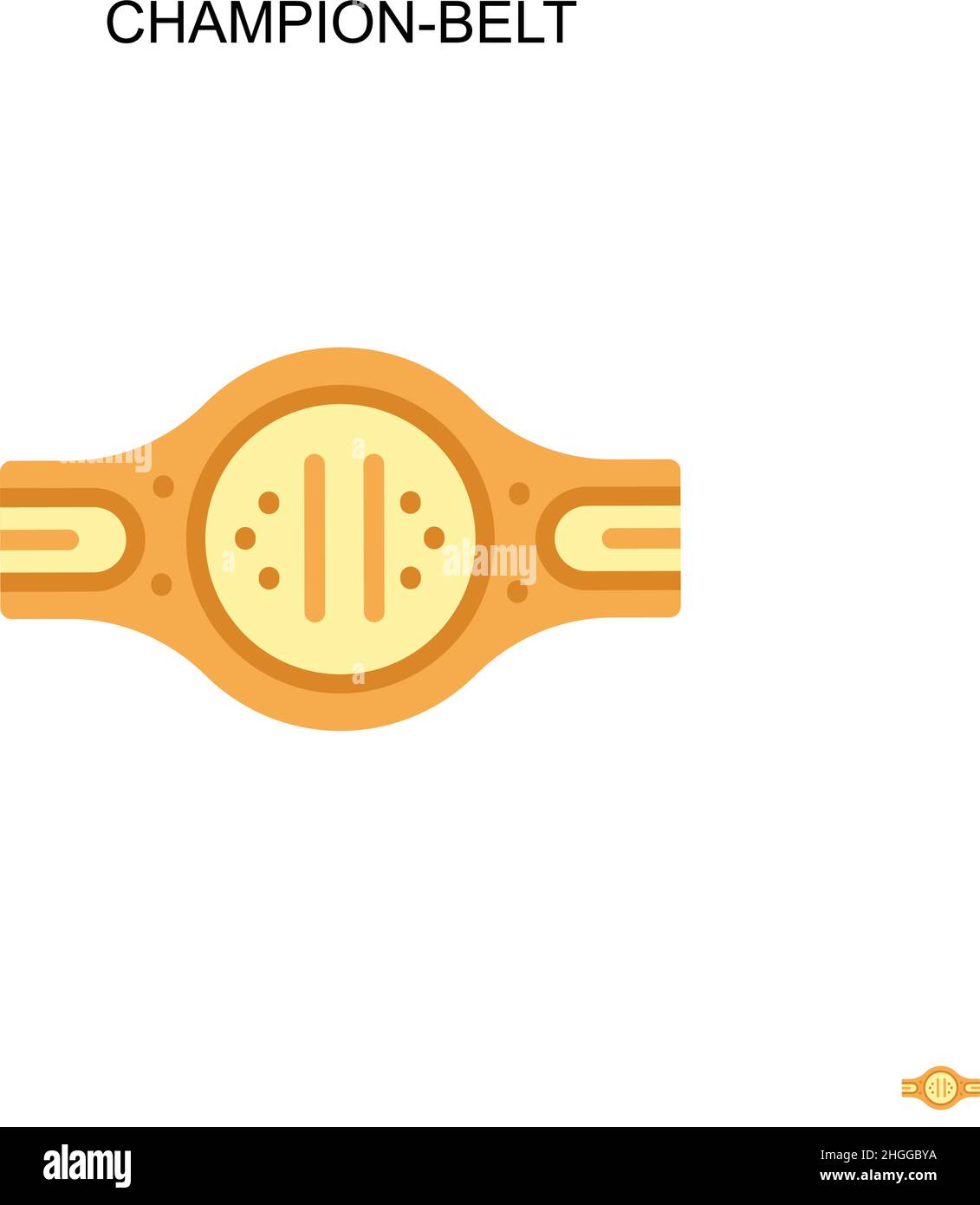 Champion-belt Simple vector icon.Perfect color modern pictogram on ...