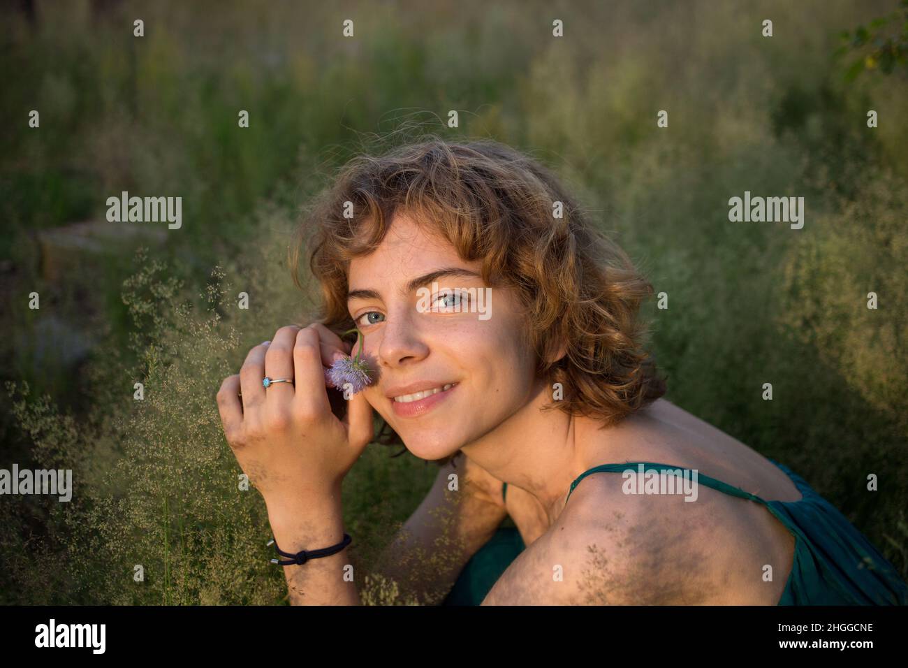 Woman sunbathe park hi-res stock photography and images - Alamy