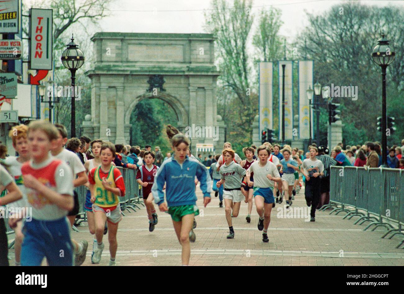 1980s kids running hi-res stock photography and images - Alamy