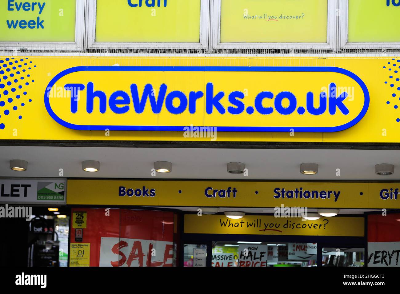 File photo dated 11/09/20 of The Works, Nottingham City Centre, as the ...