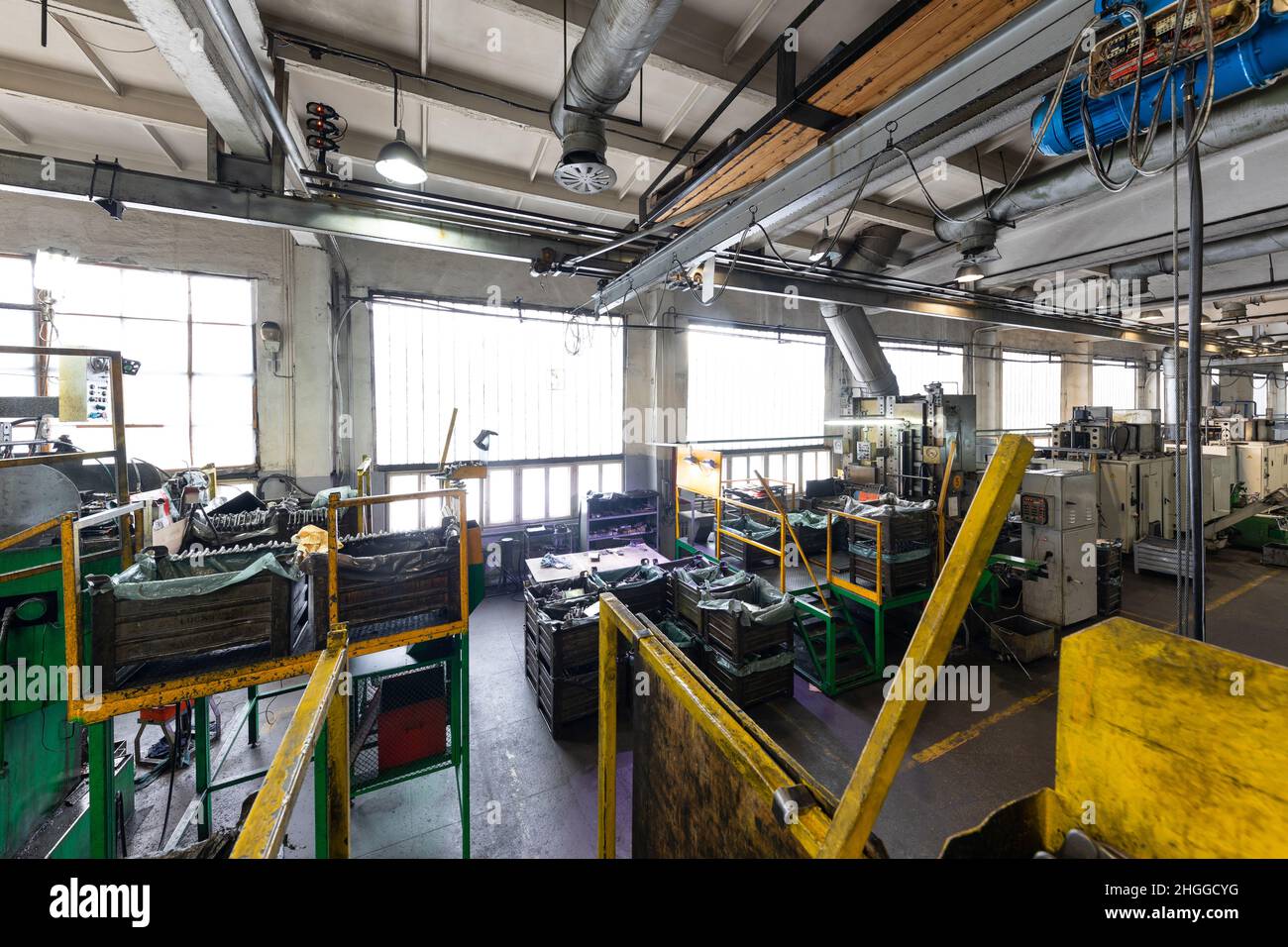 Photo of modern automatic automobile manufacturing workshop. Factory ...