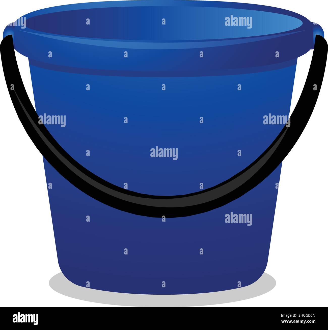 Plastic bucket icon cartoon vector. Pail container. Empty package Stock ...