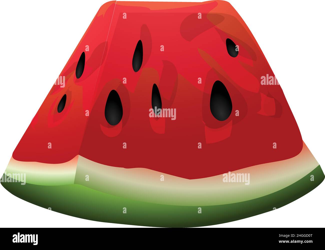 Plant watermelon icon cartoon vector. Summer fruit. Water food Stock ...