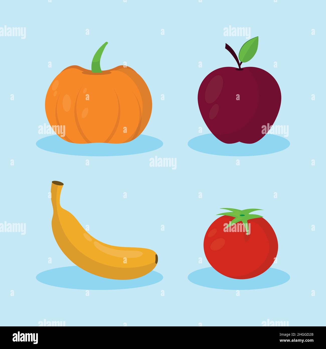 set fruits and vegetables Stock Vector Image & Art - Alamy