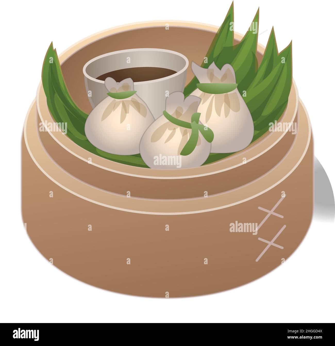 Chinese dumplings icon cartoon vector. Asian food. Steamer dinner Stock ...