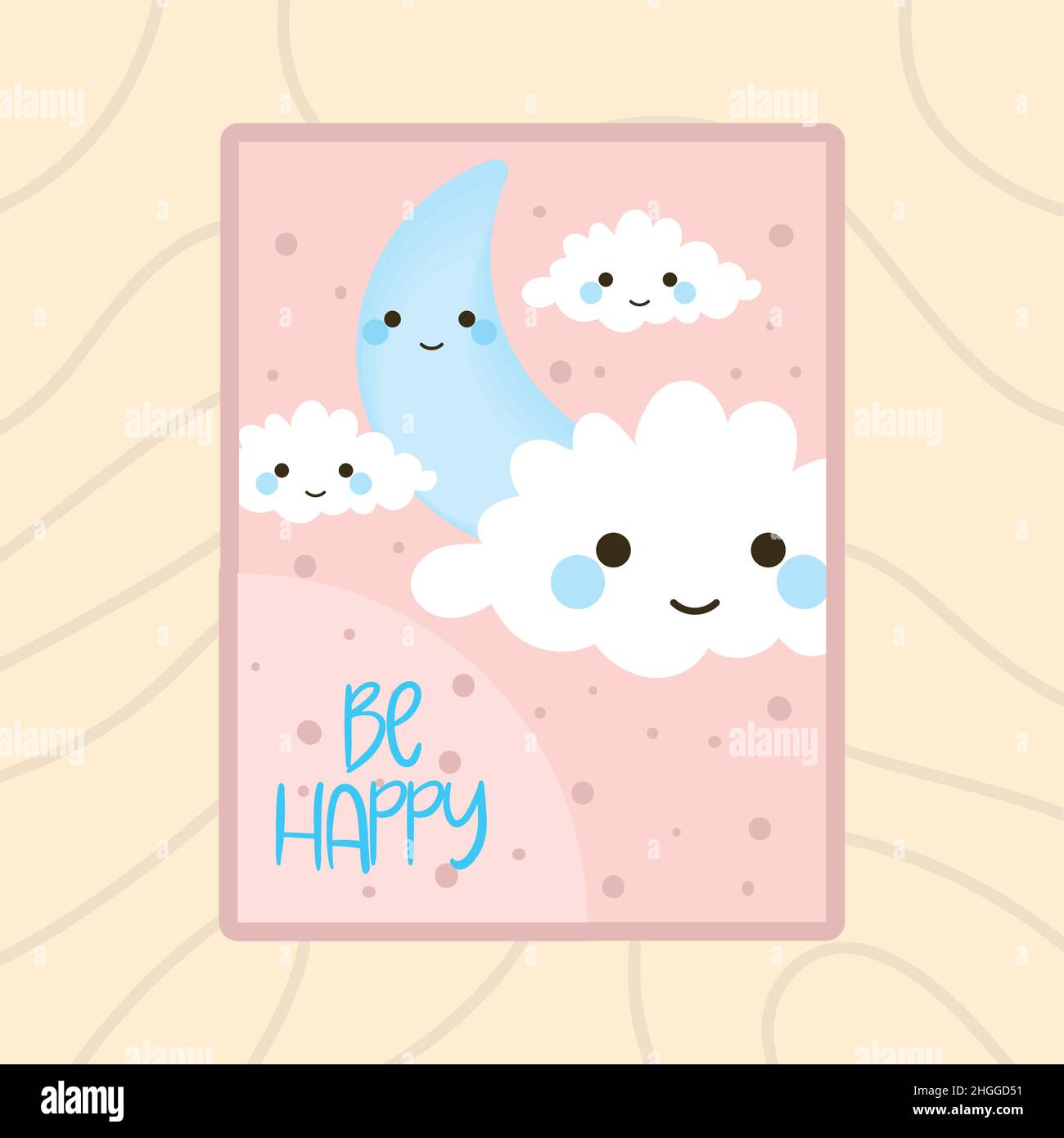 be happy baby poster Stock Vector Image & Art - Alamy
