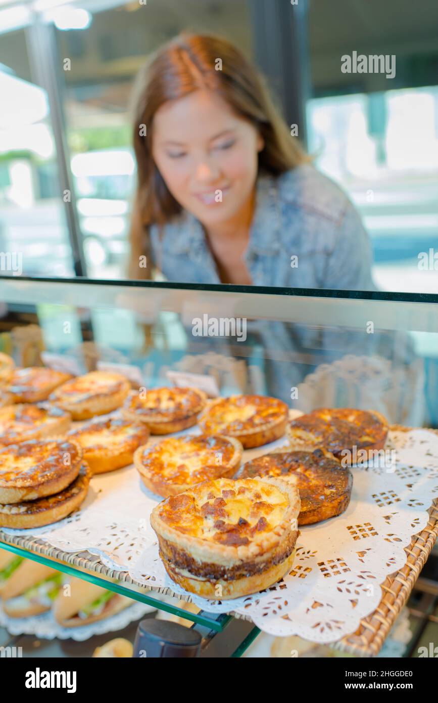 woman during display of pastry Stock Photo - Alamy