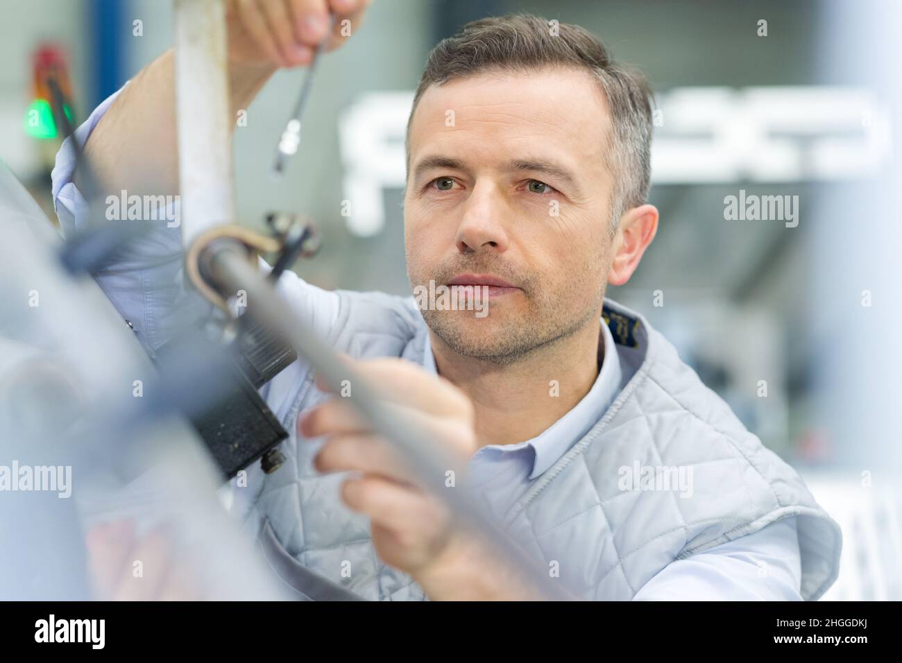 Lathe in operation hi-res stock photography and images - Alamy