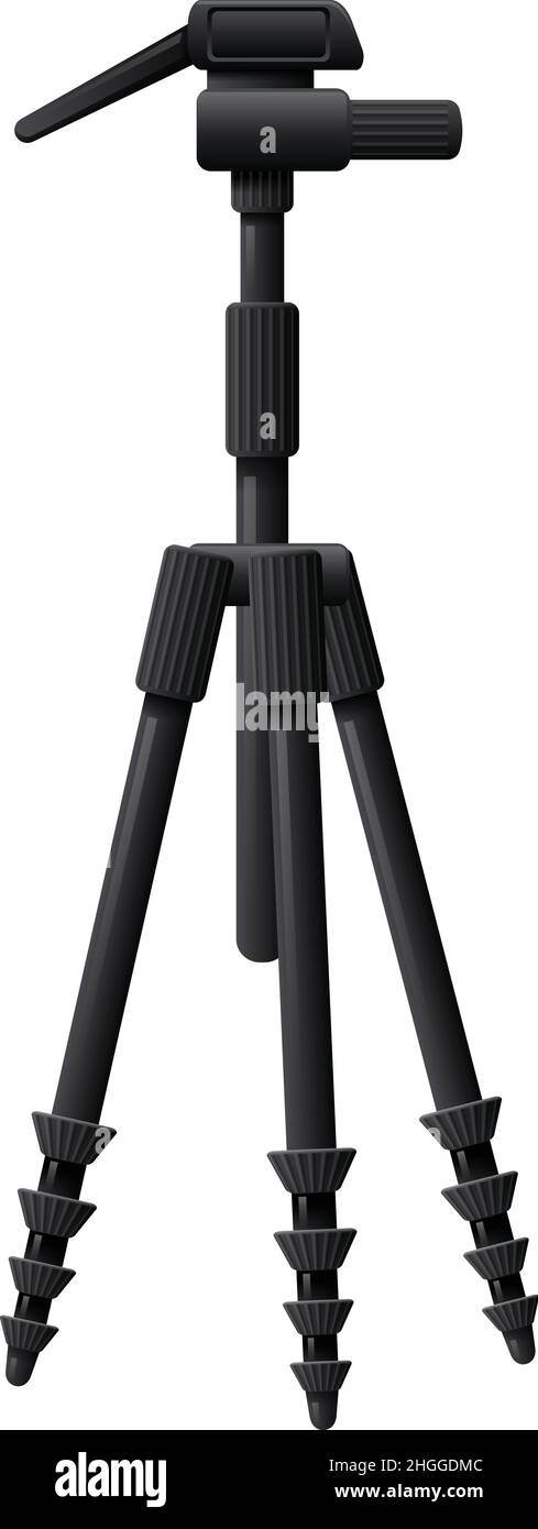 Camera tripod icon cartoon vector. Professional equipment. Photo studio ...