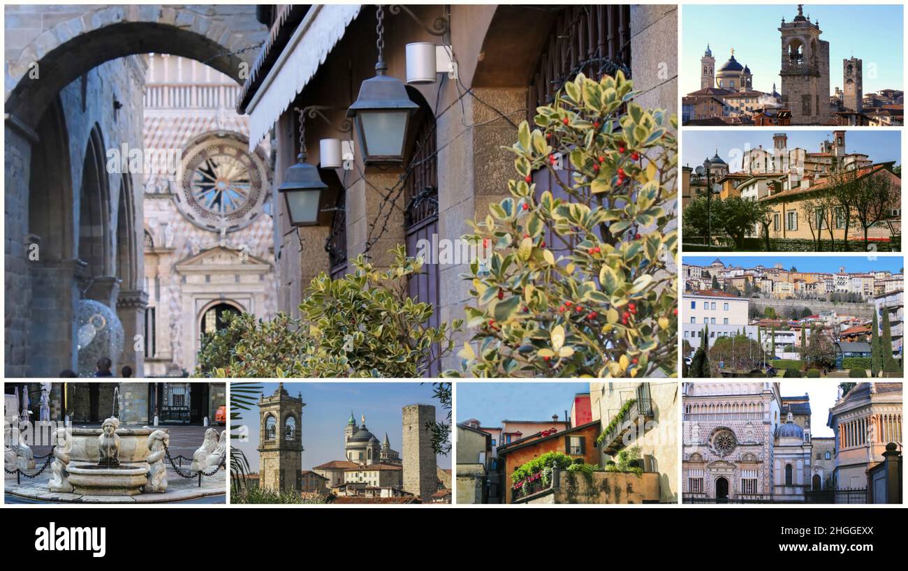 Map of italy collage hi-res stock photography and images - Alamy