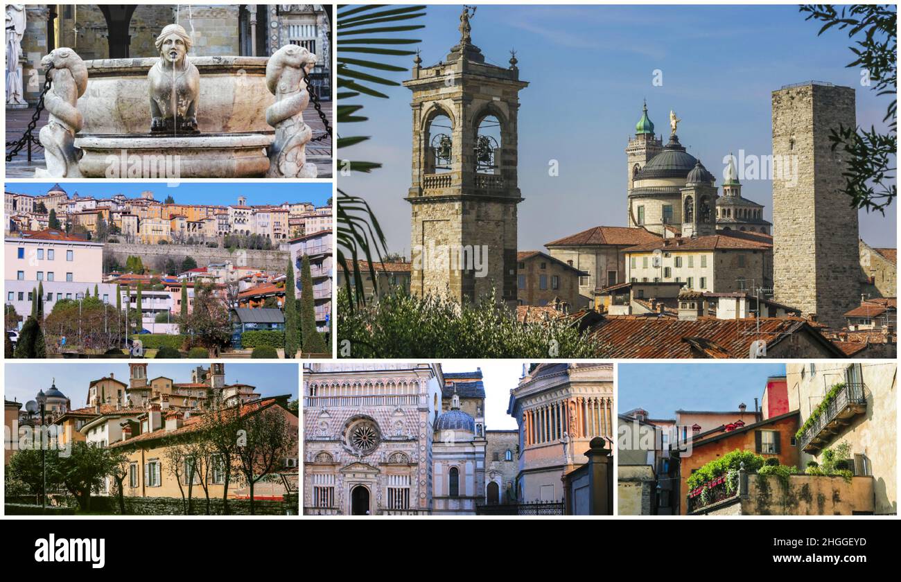 Map of italy collage hi-res stock photography and images - Alamy