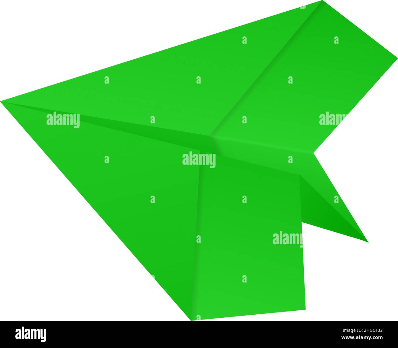 Paper airplane on a white background. Vector illustration Stock Vector ...