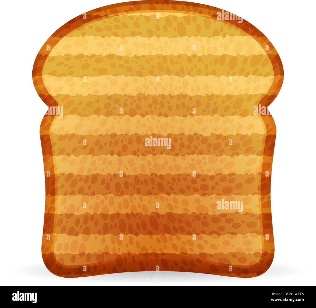 Bread toast on a white background. Vector illustration Stock Vector ...