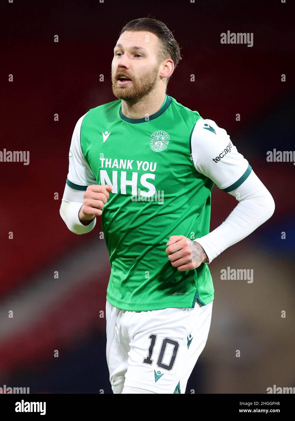 File photo dated 23-01-2021 of Hibernian's Martin Boyle. Hibernian have ...