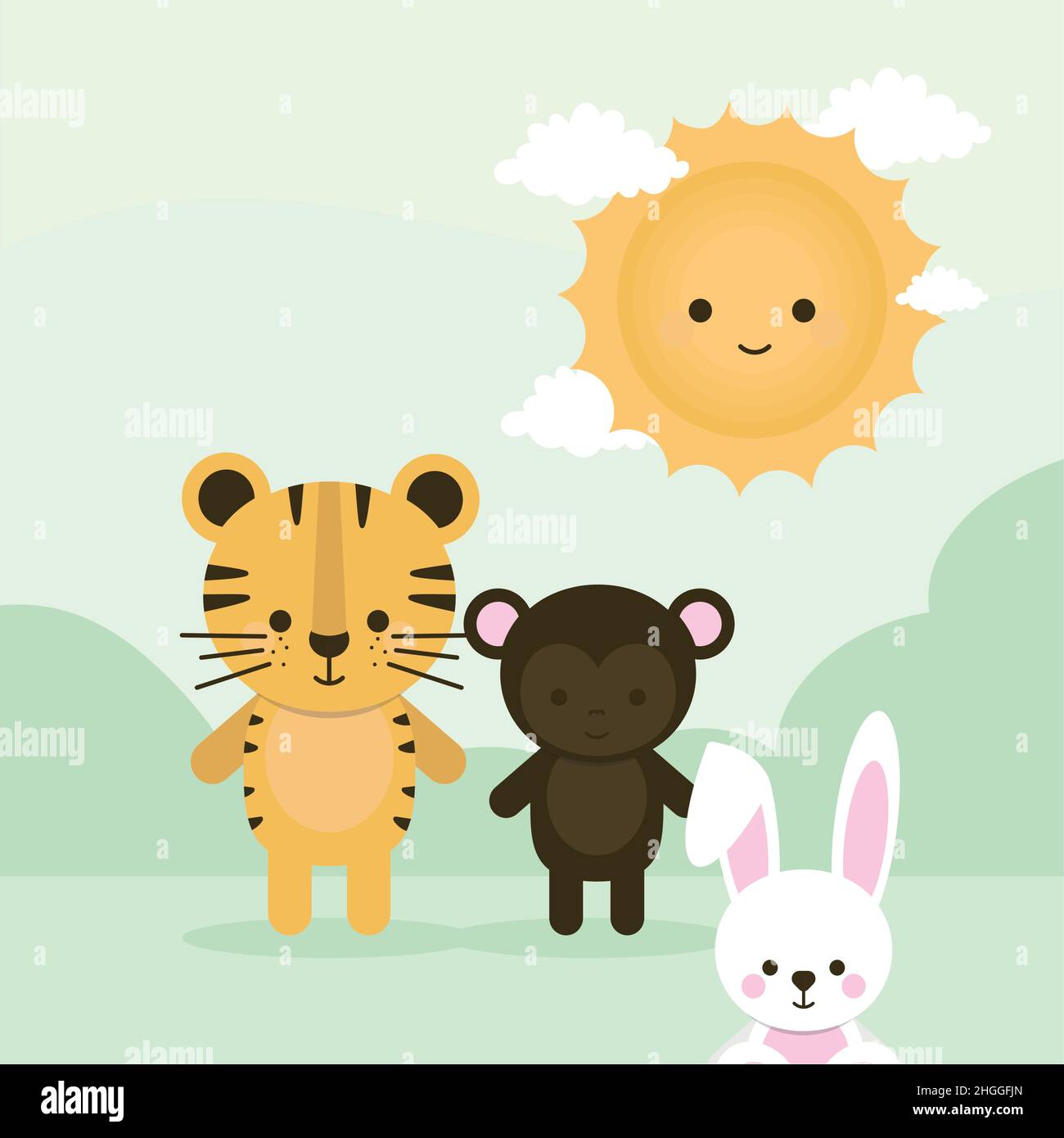 cute animals cartoon Stock Vector Image & Art - Alamy