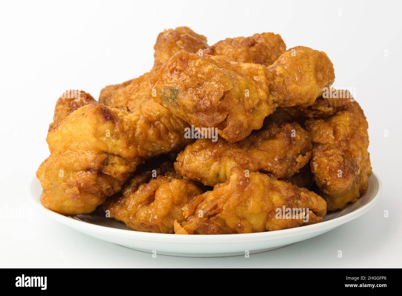 Honey Chicken on white background Stock Photo - Alamy