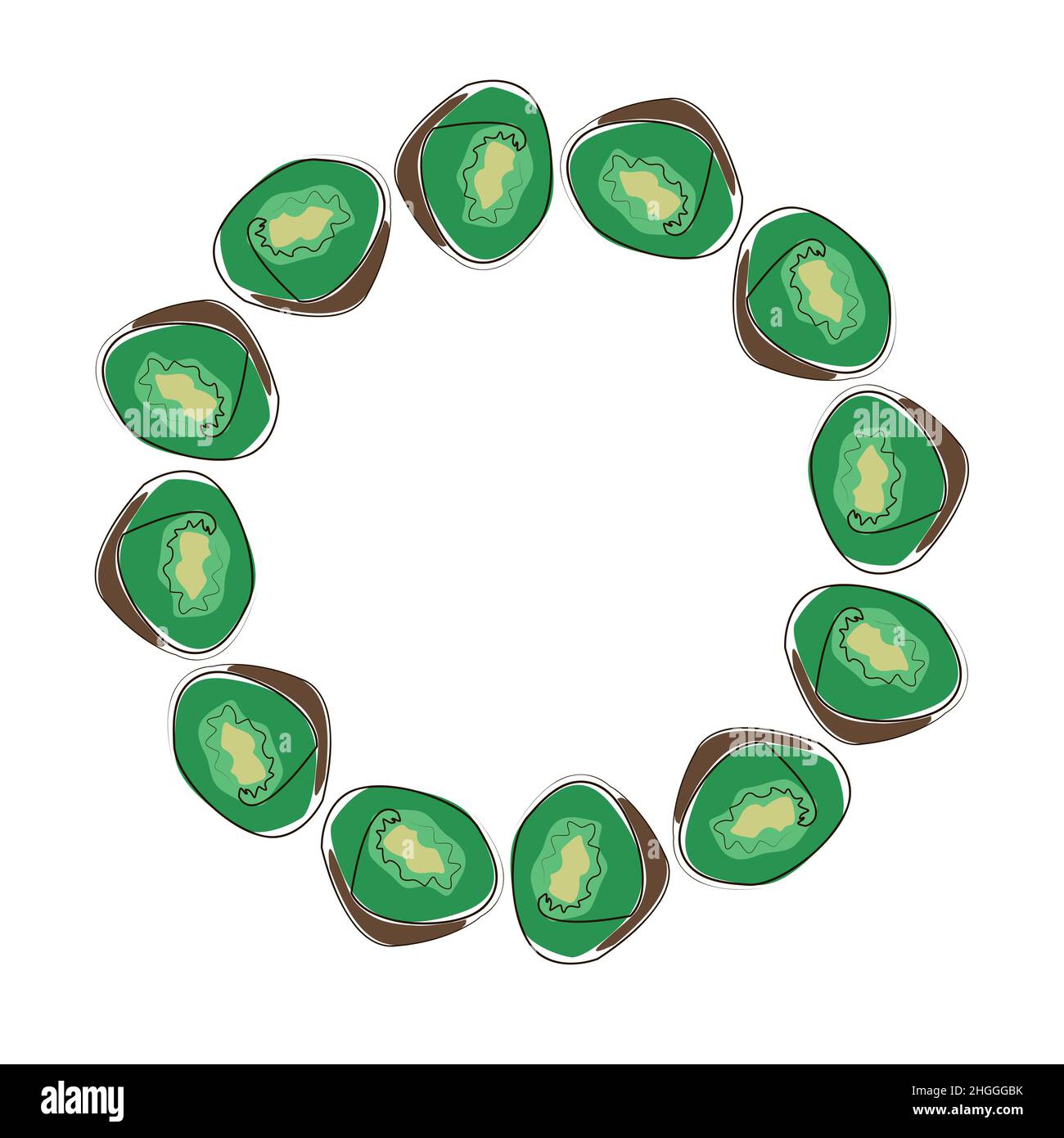 Kiwi fruits background banner Stock Vector Images - Alamy