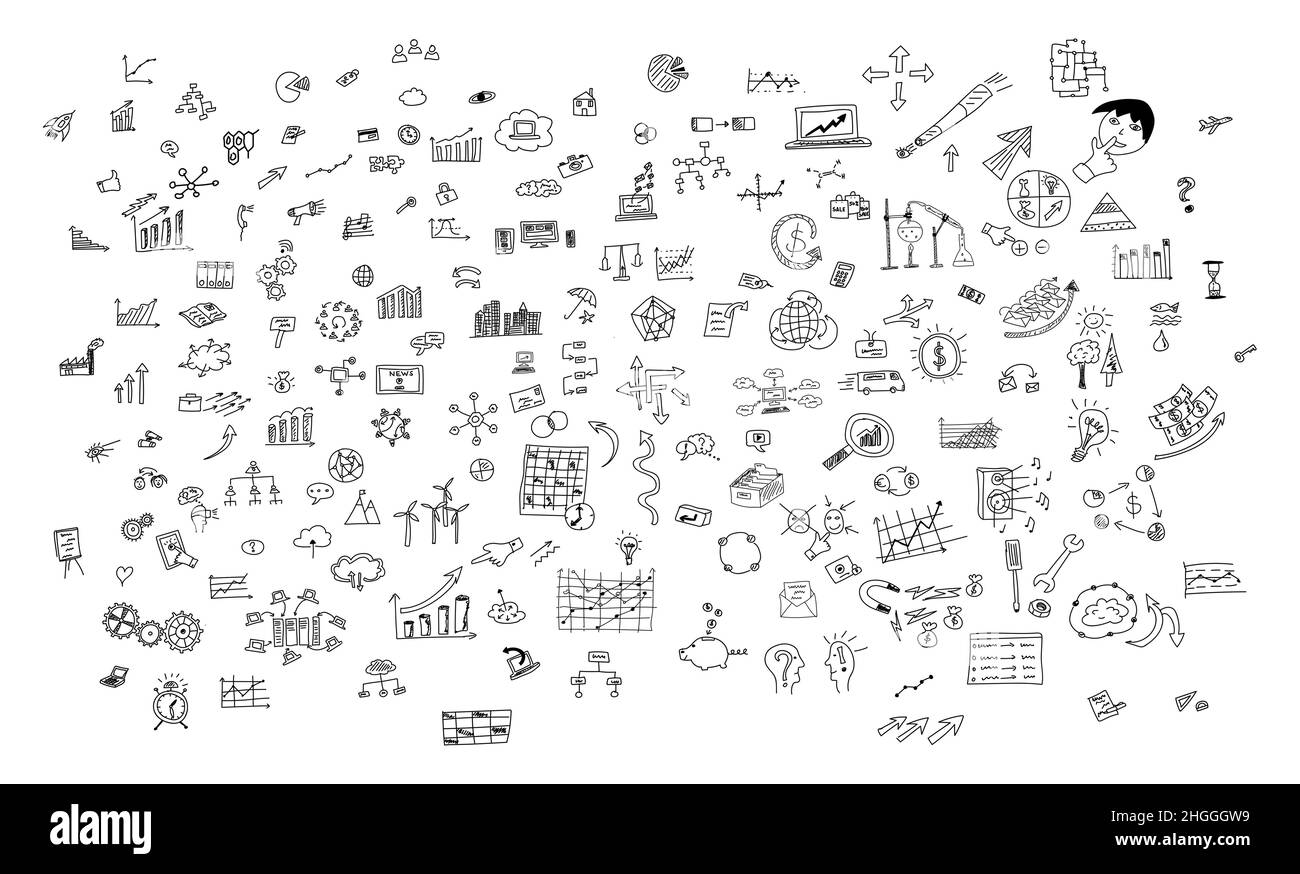 Creativity concept drawn on a white background Stock Photo - Alamy