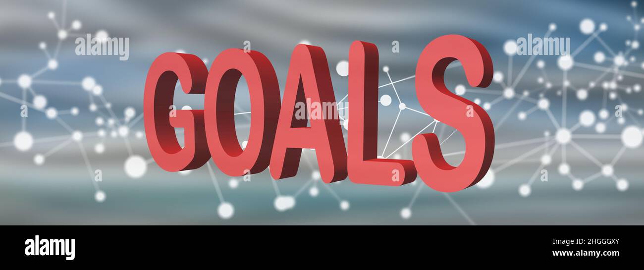 Illustration of a goals concept Stock Photo - Alamy