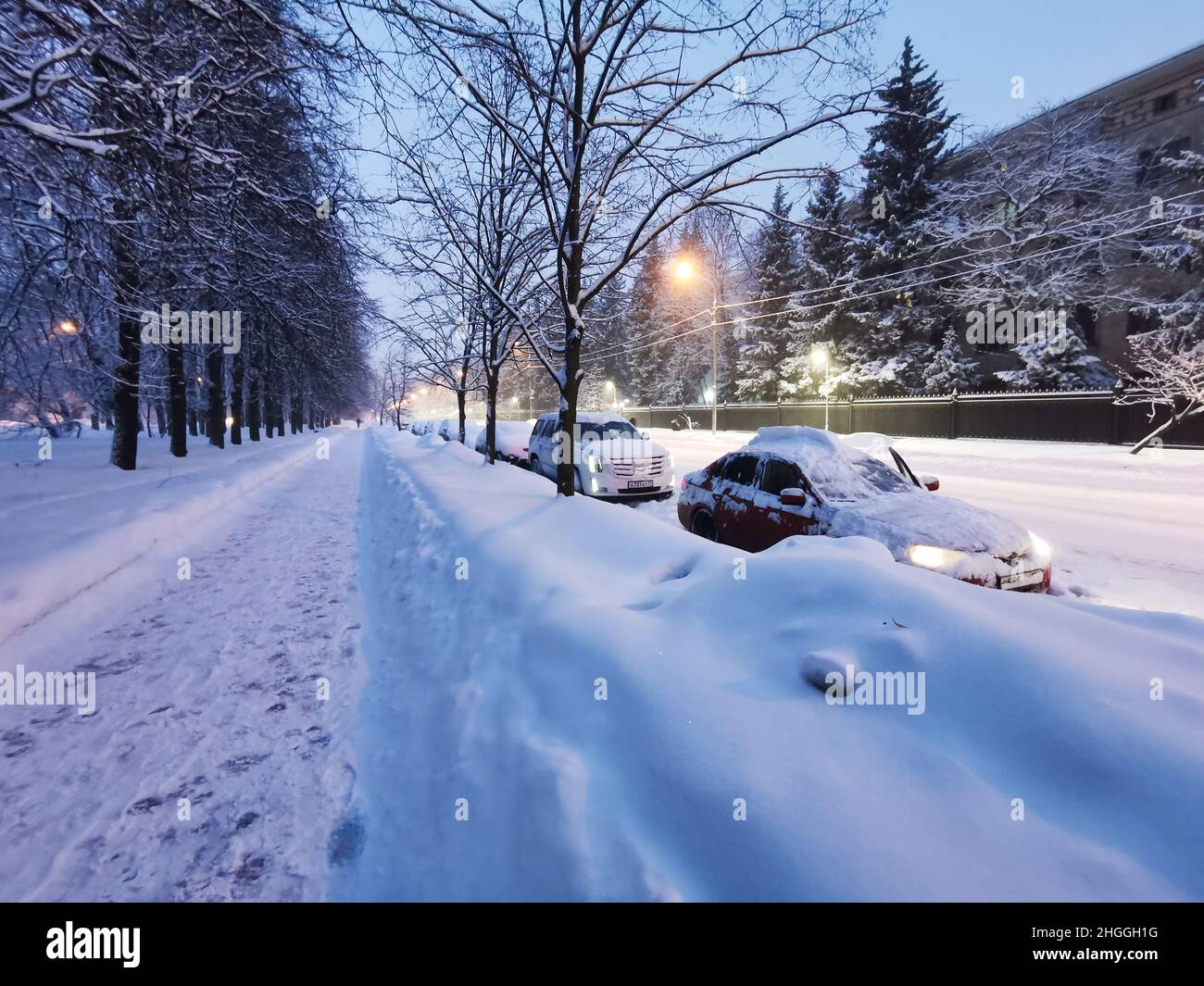 Deep Snow In Russia