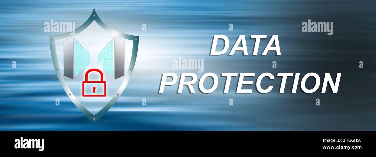 Illustration of a data protection concept Stock Photo - Alamy