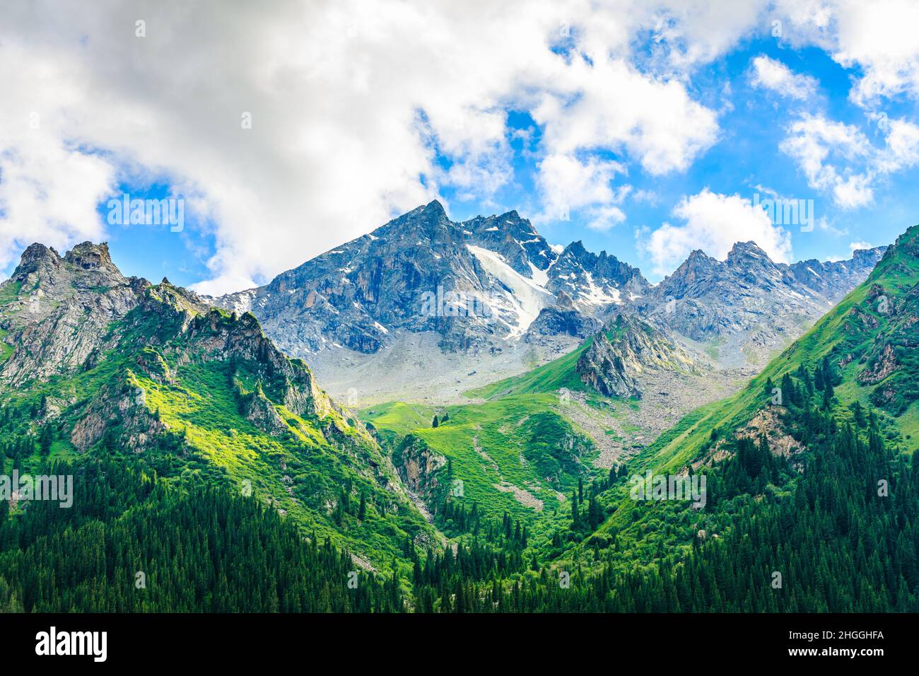 White glaciers in the Tianshan Mountains,Xinjiang,China Stock Photo - Alamy