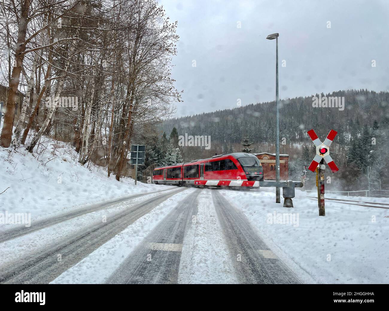Level crossing barrier machine hi-res stock photography and images - Alamy