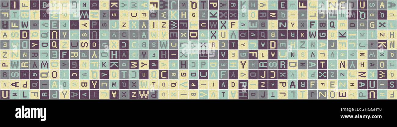 Abstract Geometrical generative computational art illustration Stock ...