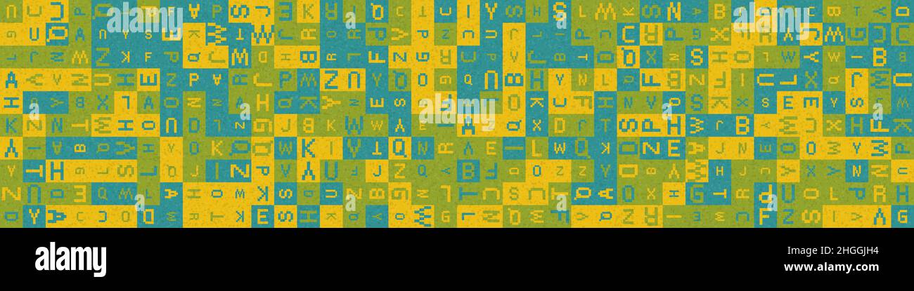 Abstract Geometrical generative computational art illustration Stock ...