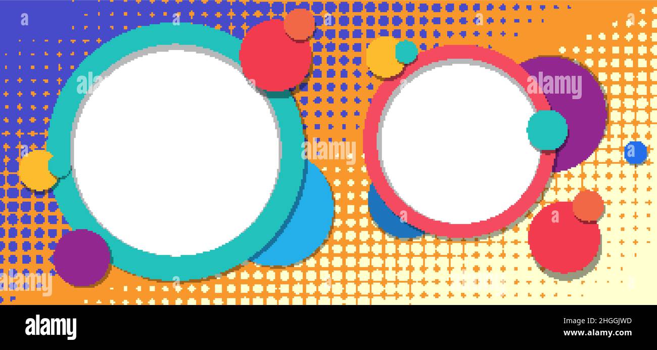 Abstract round background template illustration Stock Vector Image ...