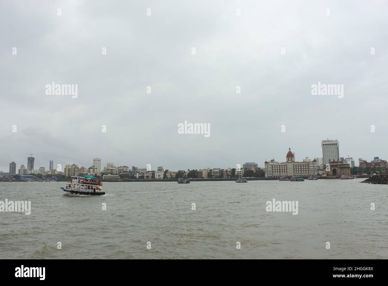 Seaside of Mumbai, Marine line, city view, Maharashtra, India Stock ...